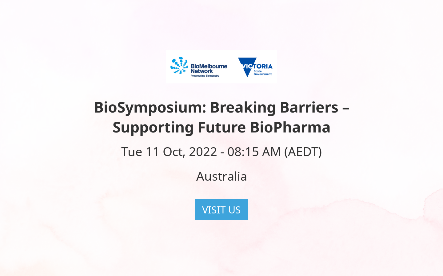 BioSymposium: Breaking Barriers – Supporting Future BioPharma